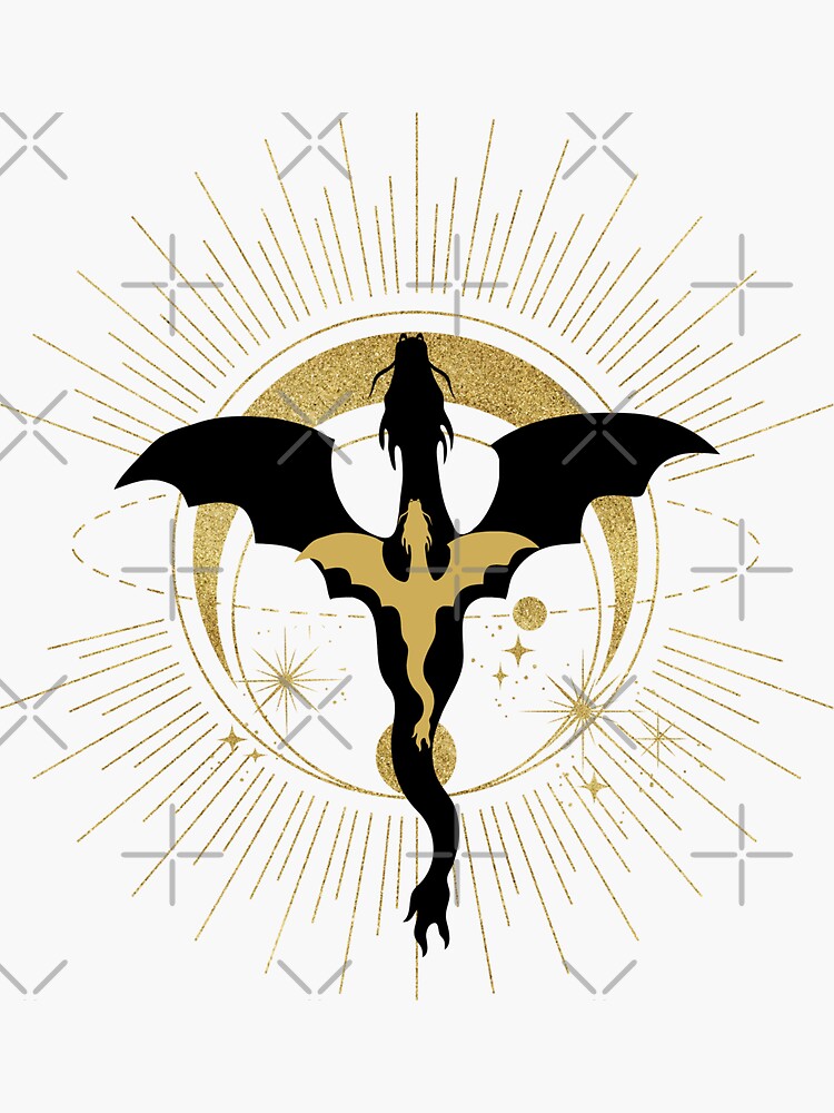 "Fourth Wing Dragons" Sticker for Sale by biancacaleman | Redbubble