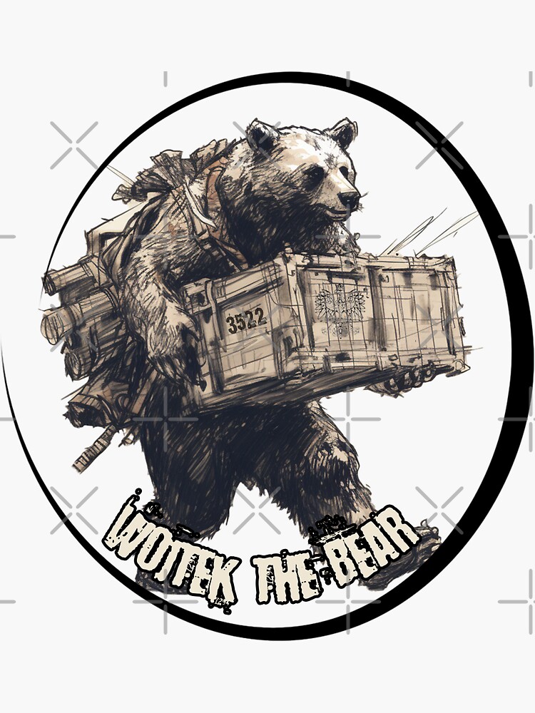 "Wojtek the Bear" Sticker for Sale by DuoGraphic | Redbubble
