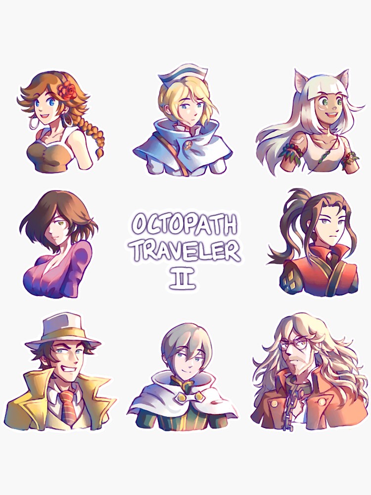 "OT2 Character Art" Sticker for Sale by VerityWilsons | Redbubble