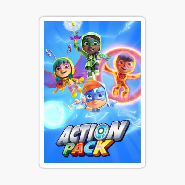 "action pack Netflix" Sticker for Sale by ilyeschoop | Redbubble