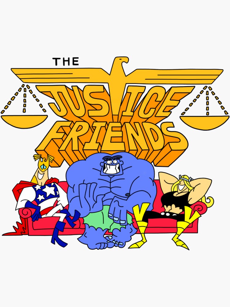 "the Justice Friends Dexter's Laboratory" Sticker for Sale by ...