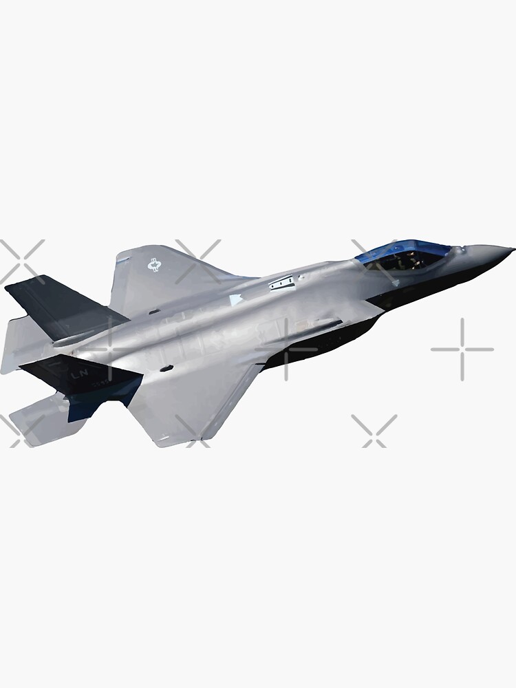 Sticker for Sale mit "Lockheed Martin F 35 Lightning Fighter Jet steigt ...