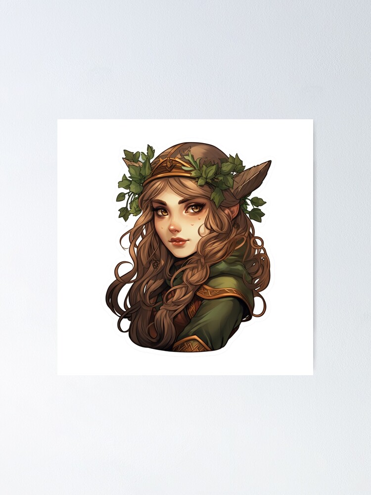 "D&D Female Druid" Poster for Sale by TellezStickers | Redbubble