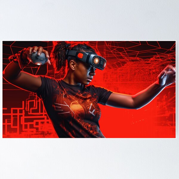 "Female Model Artist of Immersive Creations in Virtual Reality (VR ...