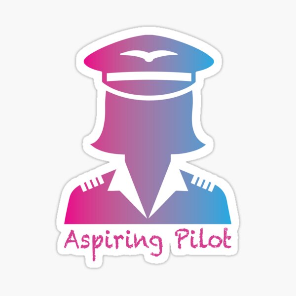 "Aspiring Pilot for Kids" Sticker for Sale by The International Society ...