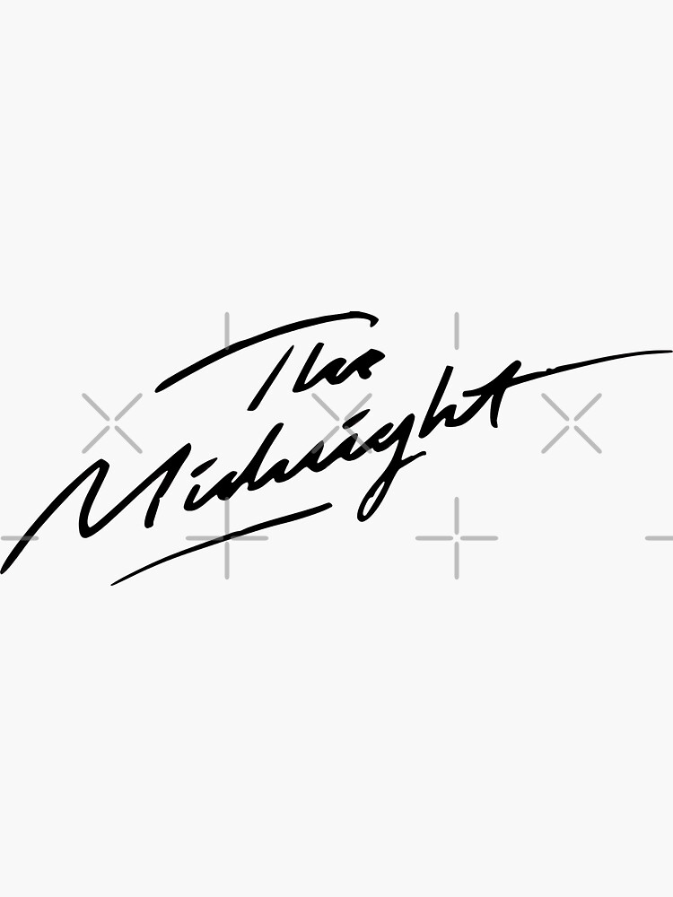 "The Midnight Flat Black Logo" Sticker for Sale by FiveFifteen | Redbubble