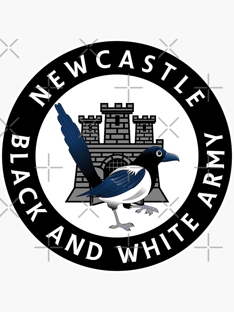 "Newcaste Large Crest Fanmade Merchandise" Sticker for Sale by Ruslan ...
