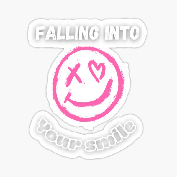 "Falling into your smile emoji face" Sticker for Sale by RahyasDesign ...