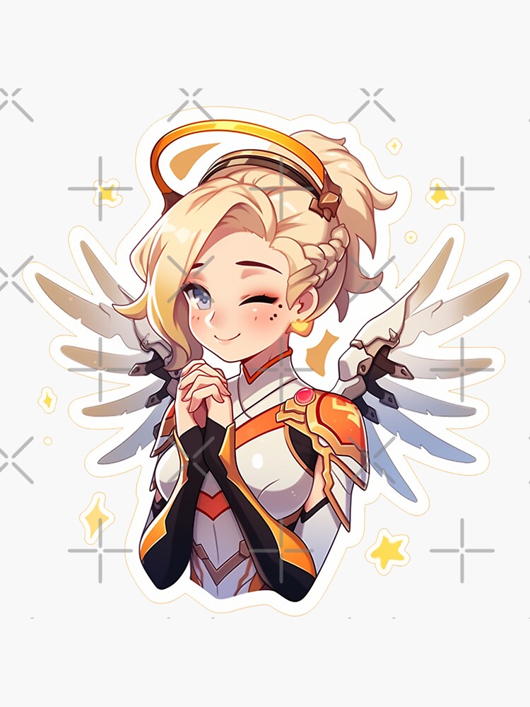 "Cute Mercy" Sticker for Sale by SchellStation | Redbubble