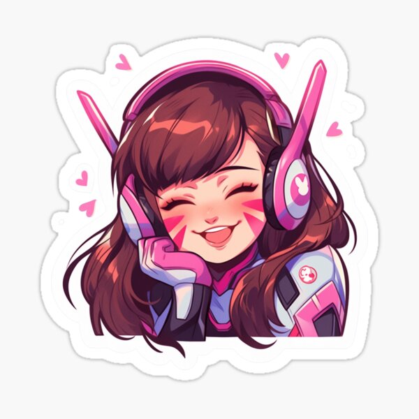 "Cute D.Va" Sticker for Sale by SchellStation | Redbubble