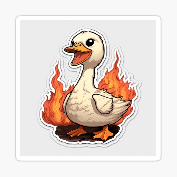 "Goose Arson" Sticker for Sale by PhillipFlathead | Redbubble