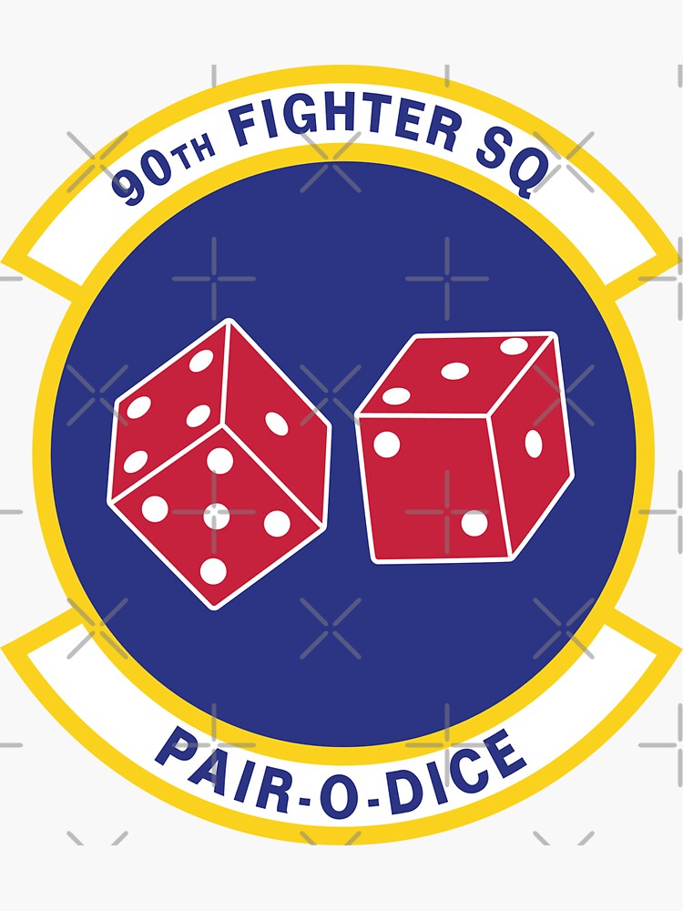 "90th Fighter Squadron" Sticker for Sale by Wildharegrafix | Redbubble