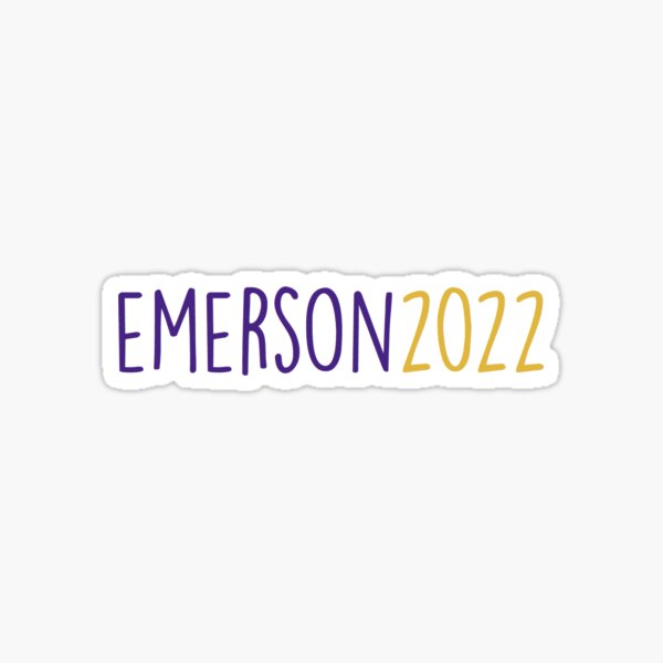"emerson 2022" Sticker for Sale by clairekeanna | Redbubble