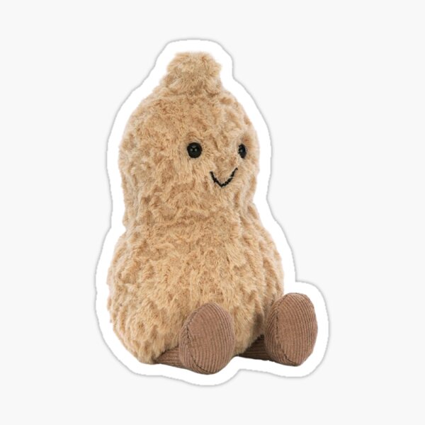 "amuseable peanut jellycat" Sticker for Sale by purpletooths | Redbubble