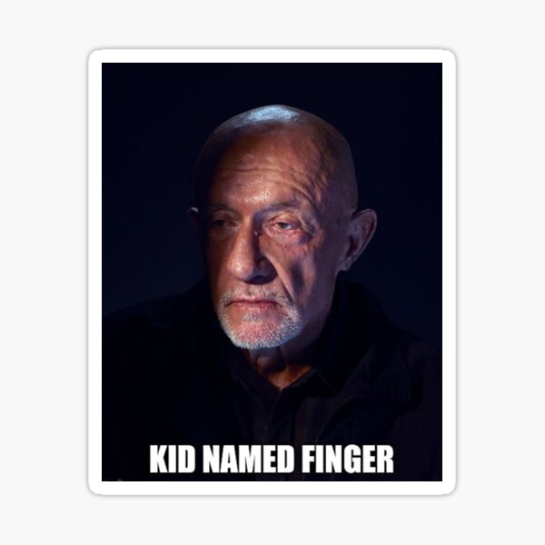"Kid Named Finger" Sticker for Sale by DJRobbyRob0425 | Redbubble