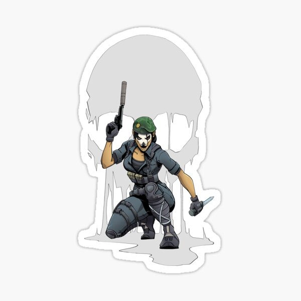 "Six Siege: Caveira" Sticker for Sale by Gabriel Mastracci | Redbubble
