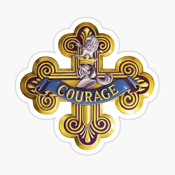 "Medal of Courage" Sticker by nachomamasart | Redbubble