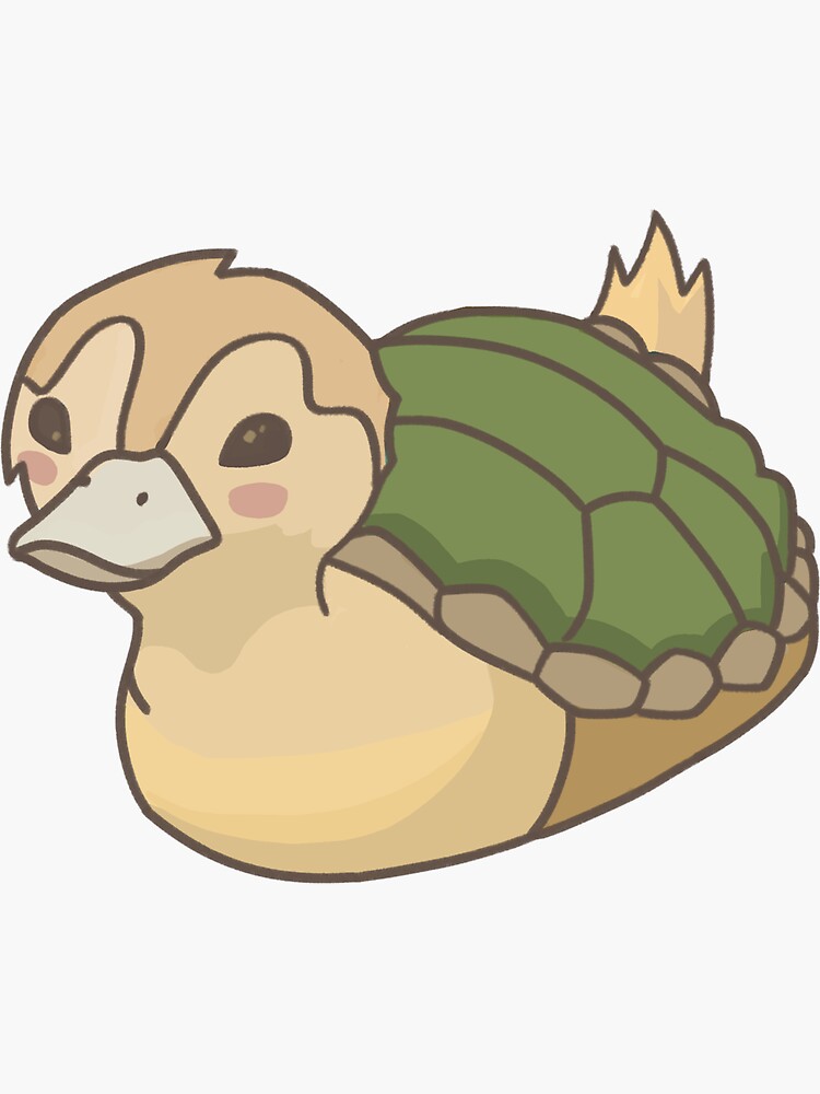 "Turtle Duck Avatar (Green Ver.)" Sticker for Sale by kikistickershop ...