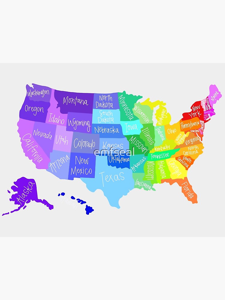 Rainbow United States Map