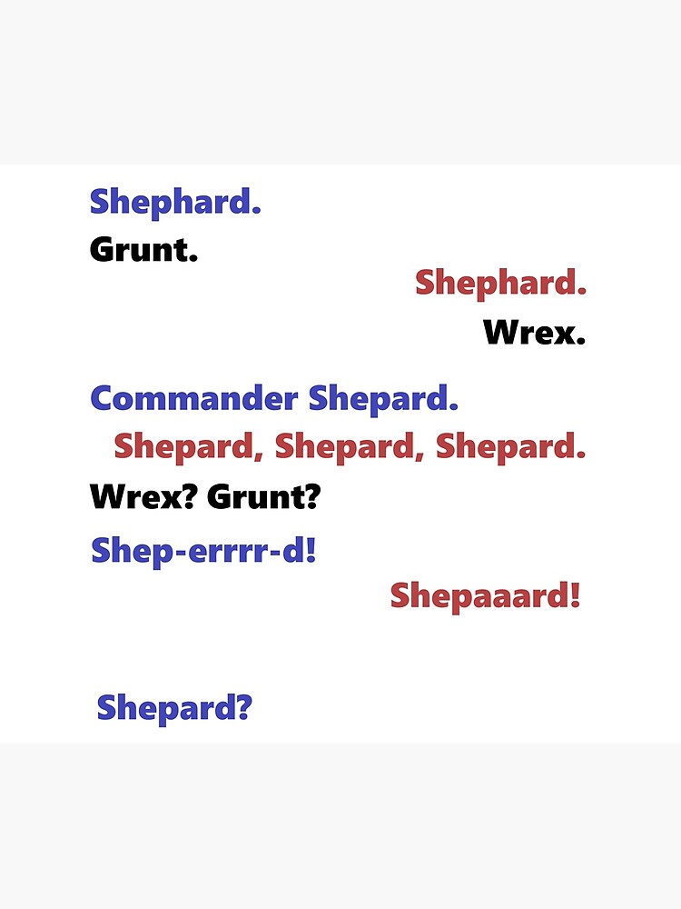 "Shepard, Wrex, Grunt Conversation - Mass Effect 3 Citadel DLC" Poster ...