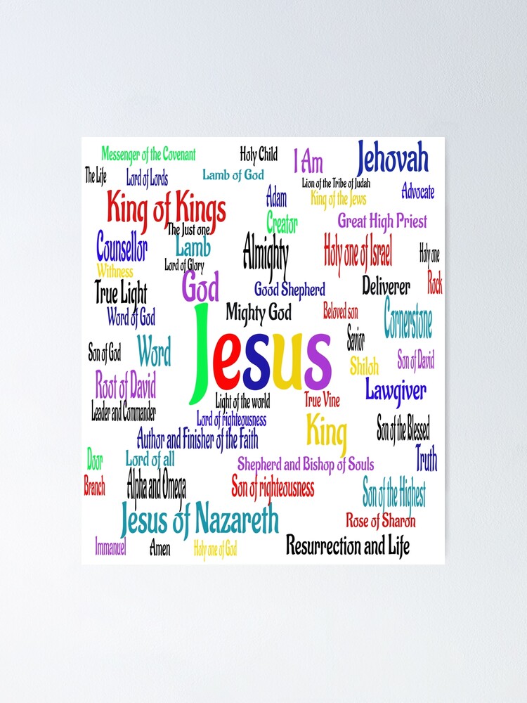 "Jesus Name" Poster for Sale by WhaleExpo | Redbubble