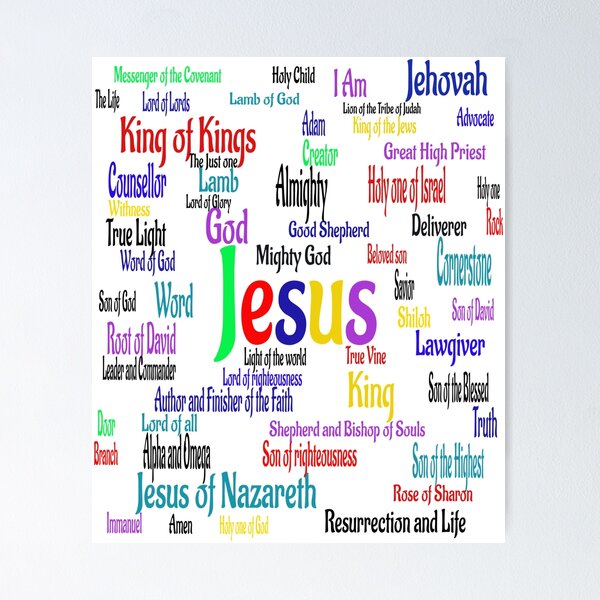 "Jesus Name" Poster for Sale by WhaleExpo | Redbubble