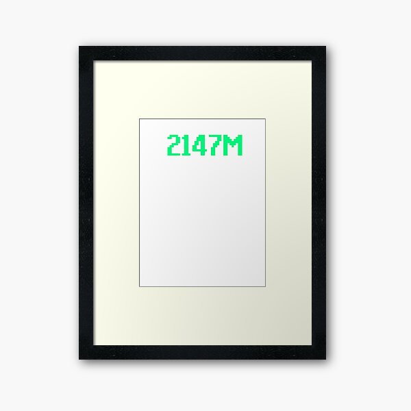 "2147M gp" Framed Art Print for Sale by KingClothes | Redbubble