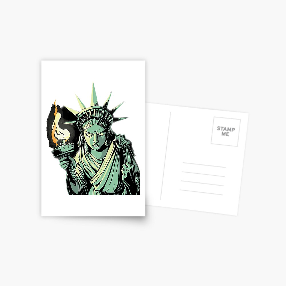 "Angry Statue Of Liberty USA" Sticker for Sale by Doodle-Factory ...