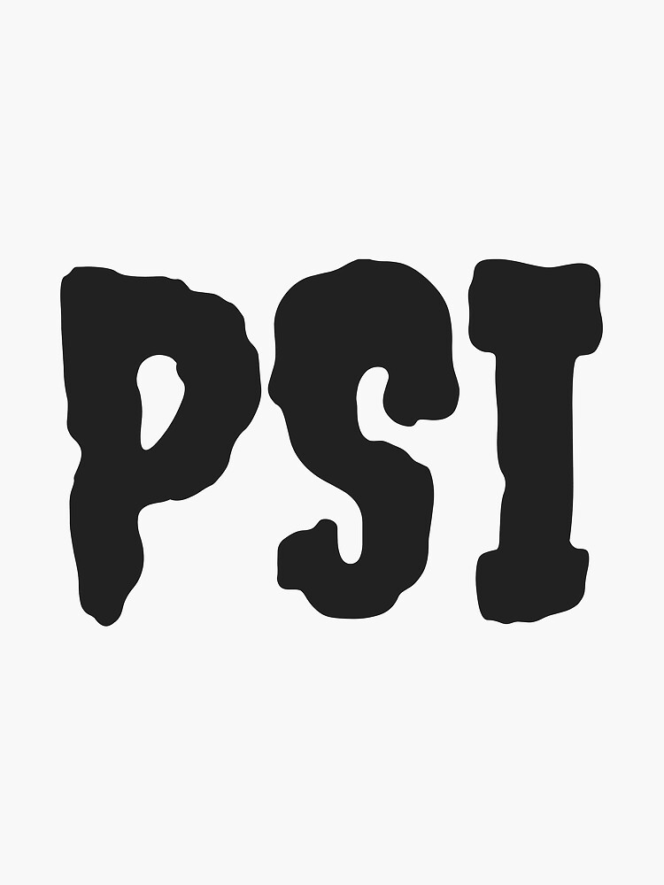 "PSI / SPOOKY / BLACK" Sticker by kassaroo | Redbubble