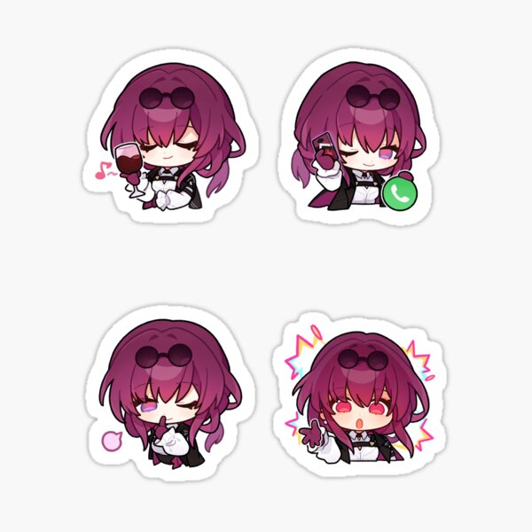 "Kafka Multi- Honkai Star Rail Chibi" Sticker for Sale by mikichibi | Redbubble