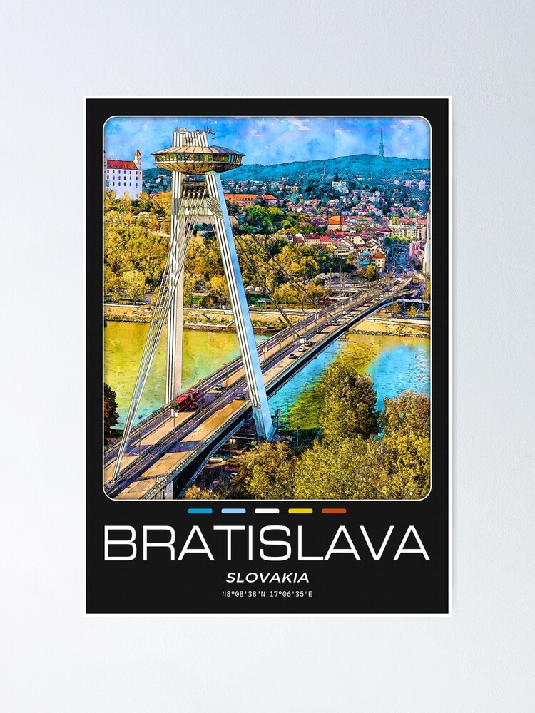 "Bratislava City" Poster for Sale by NIFRO ART | Redbubble
