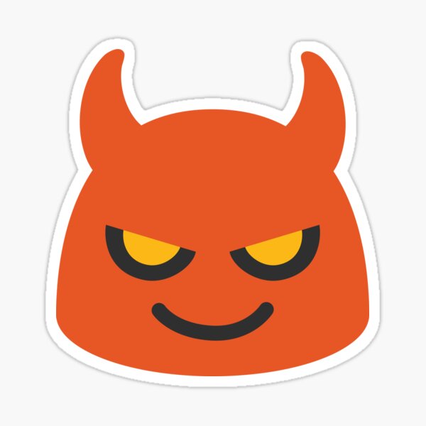 Devil Emoji Stickers | Redbubble