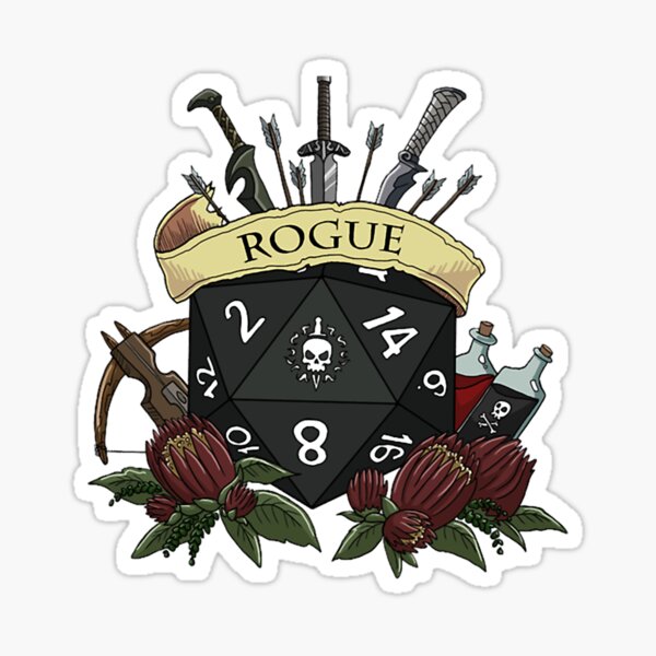 "Dice Rogue" Sticker for Sale by Aokiisora | Redbubble