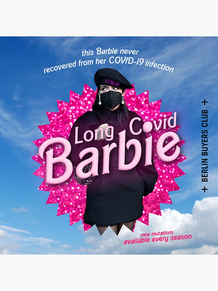 "Long Covid Barbie" Sticker for Sale by BerlinBuyers | Redbubble