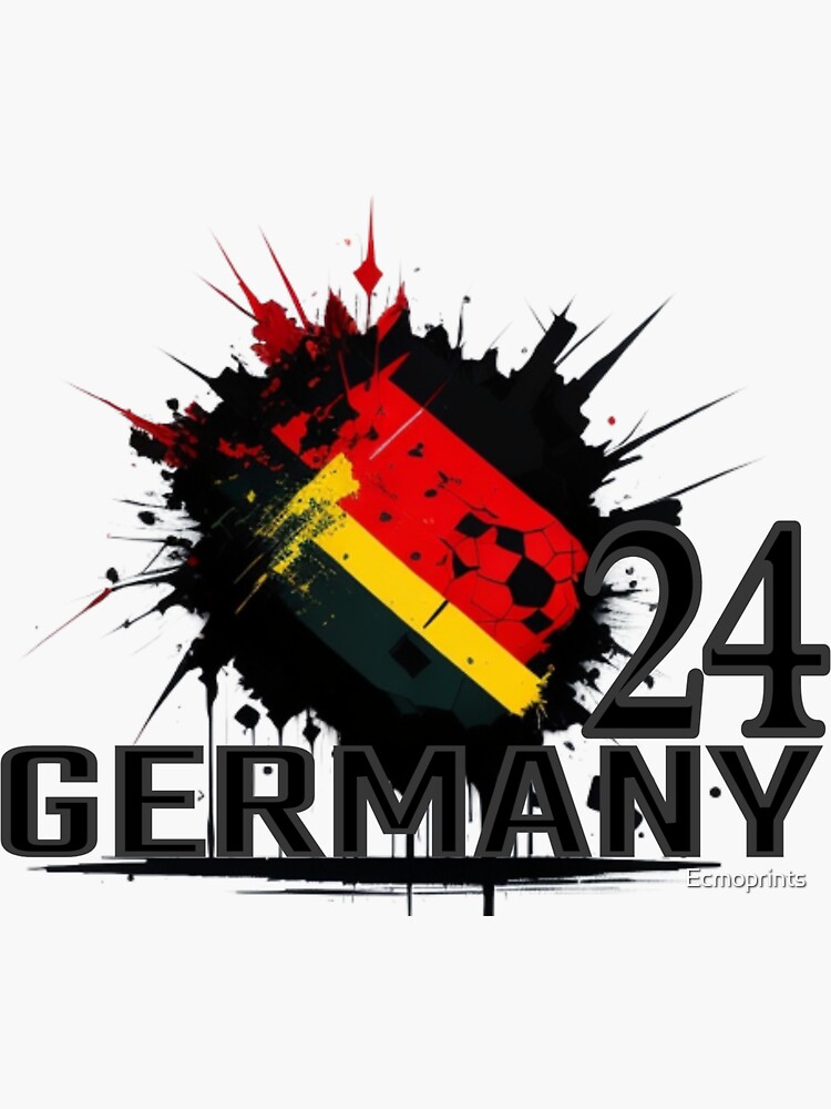 "Germany 2024 European Championship" Sticker by Ecmoprints | Redbubble