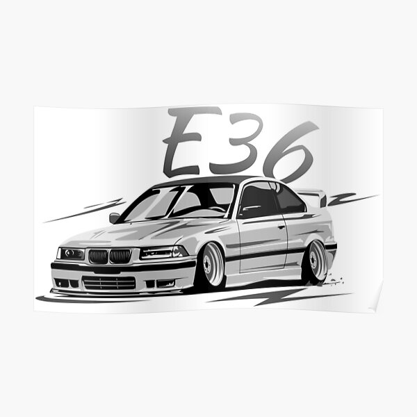 Bmw E36 Posters | Redbubble