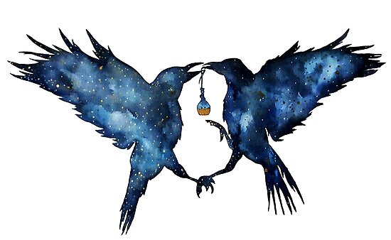 "Magic Ravens - spirit animal totem" Posters by ZuskaArt | Redbubble