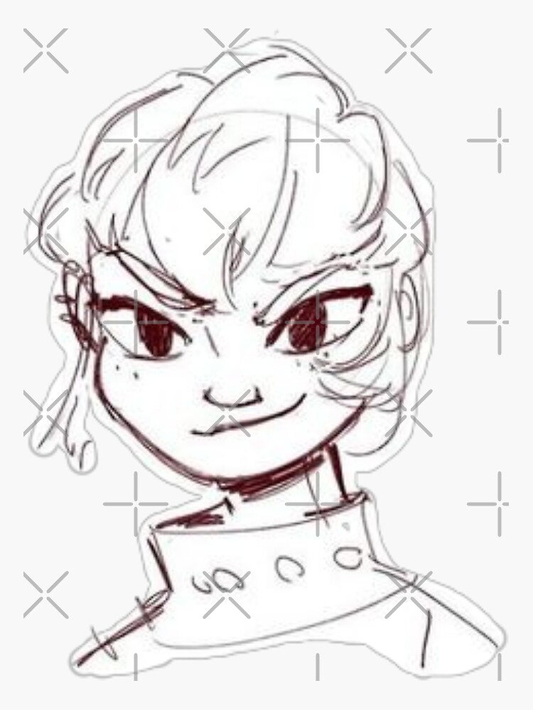 "Nimona Sketch" Sticker for Sale by TeeArtillery | Redbubble