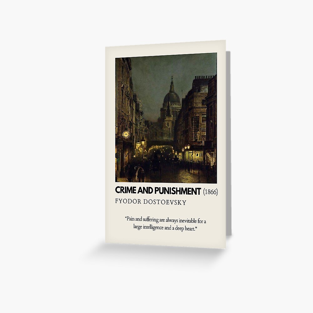"Crime and Punishment - Fyodor Dostoevsky Poster" Sticker by ...