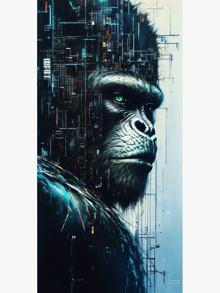 "cute monkey art,monkey art activity" Art Print for Sale by Artrendshop ...