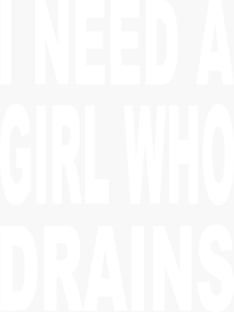 "Drain Girl" Sticker for Sale by seamst4r | Redbubble