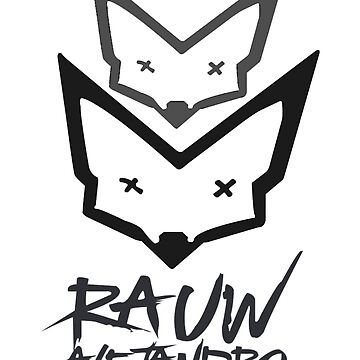 Pegatina for Sale con la obra «RAUW Alejandro illustration Gráfico» de ...