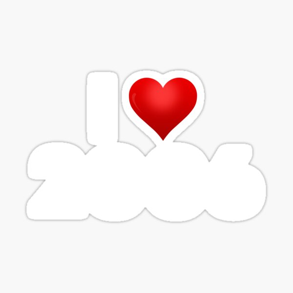 I Love 2000 Stickers for Sale | Redbubble