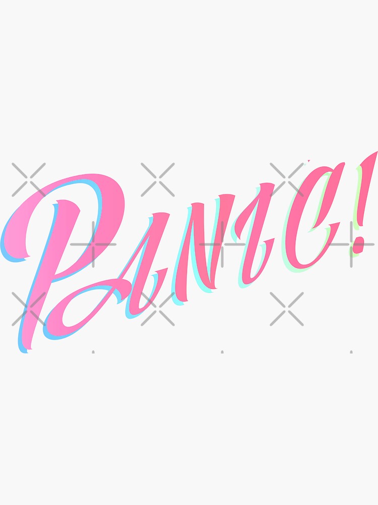 "Panic! Logo Re-Designed" Sticker for Sale by warddt | Redbubble