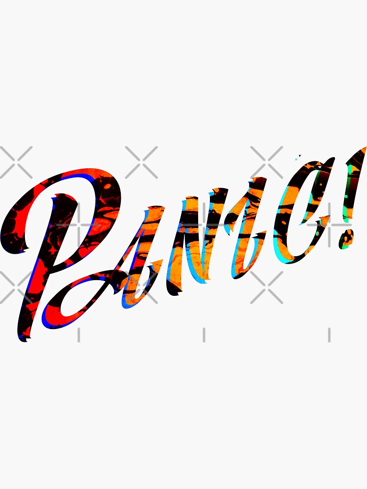 "Panic! Logo Re-Designed" Sticker for Sale by warddt | Redbubble