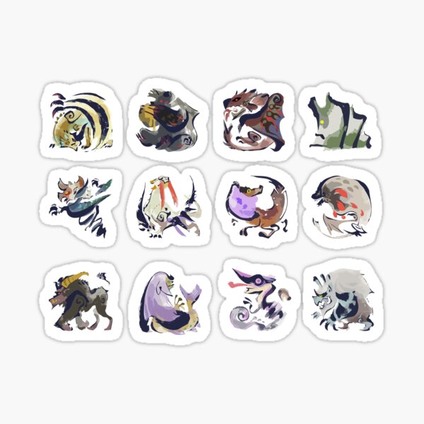 "Monster Hunter Icons: monster hunter rise pack #2" Sticker for Sale by ...
