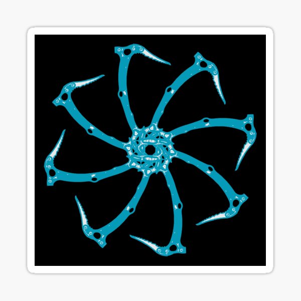 "Ice Tool Spindle" Sticker by esskay | Redbubble