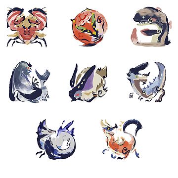 "Monster Hunter icons: monster hunter rise pack #6" Sticker for Sale by ...