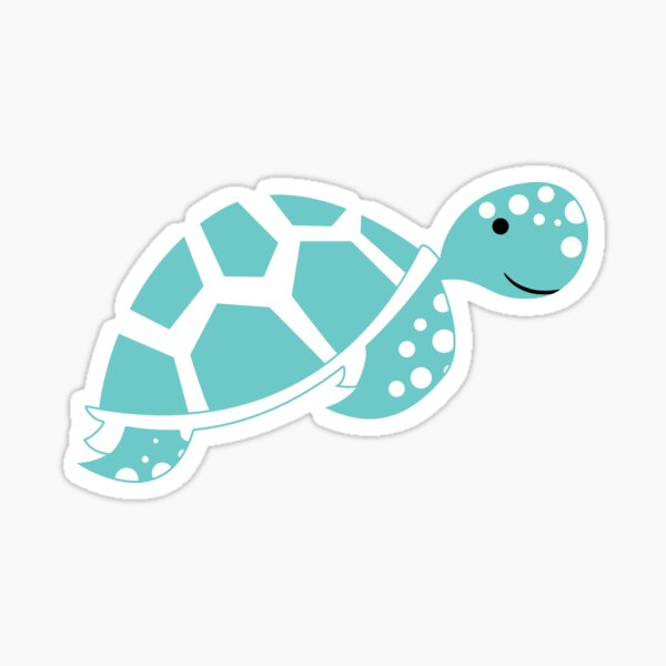 "blue sea turtle" Sticker by PineLemon | Redbubble