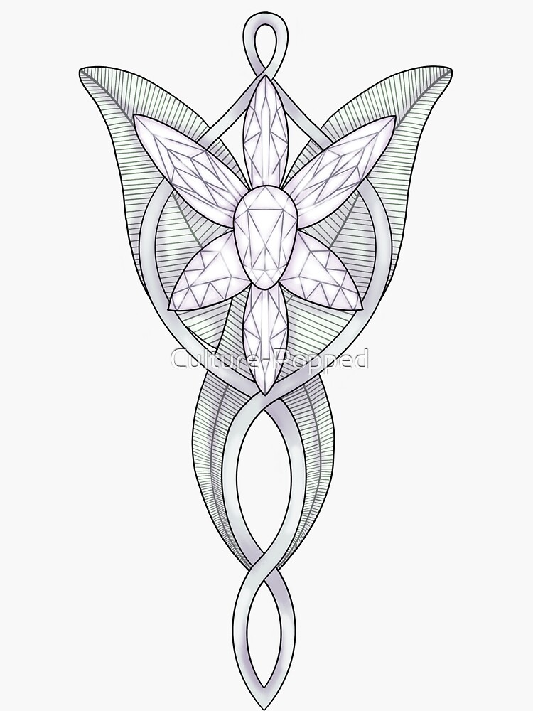 "Evenstar" Sticker for Sale by Culture-Popped | Redbubble